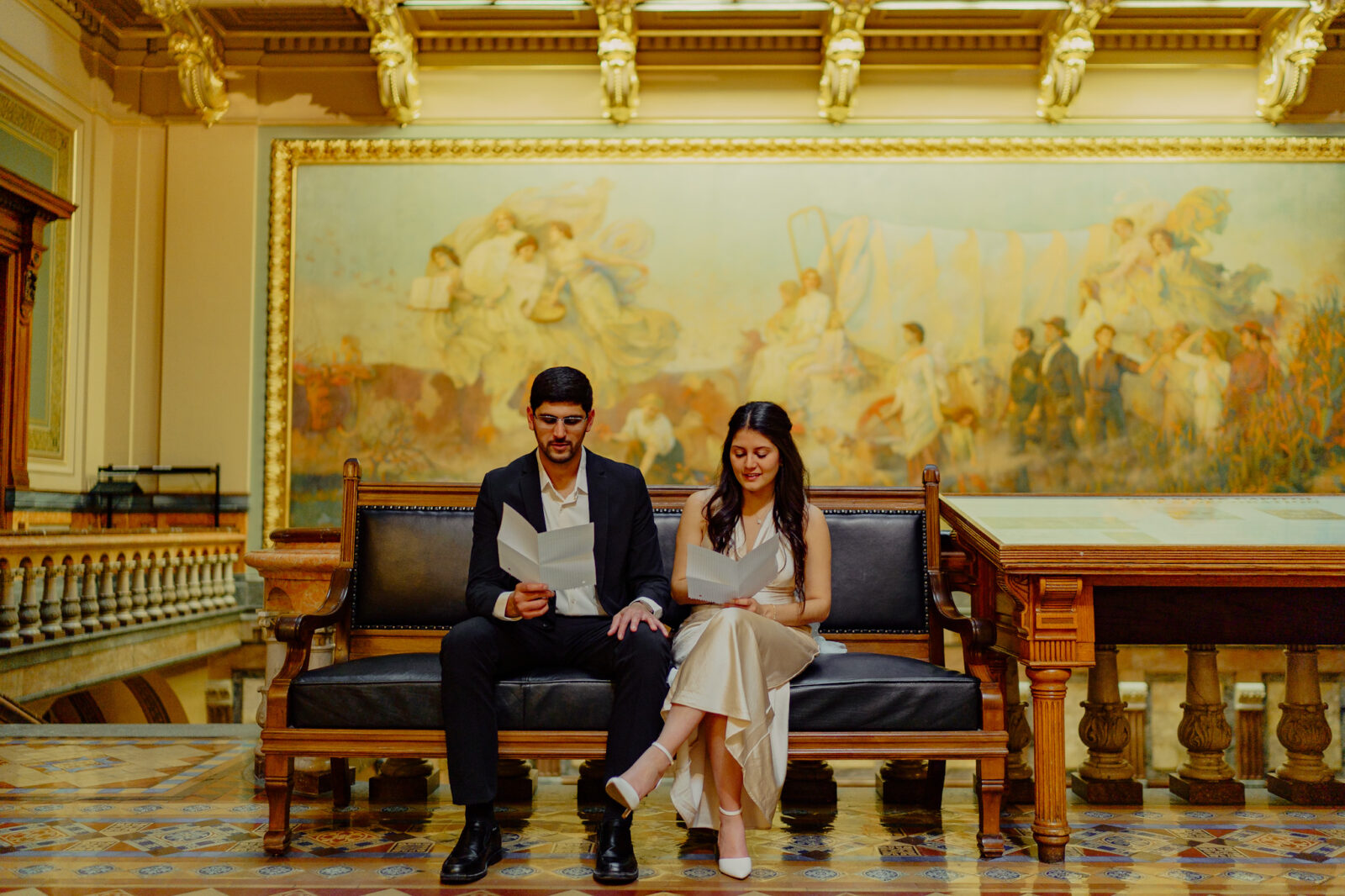 An Intimate Iowa Capitol Elopement | Veronica & Jose
